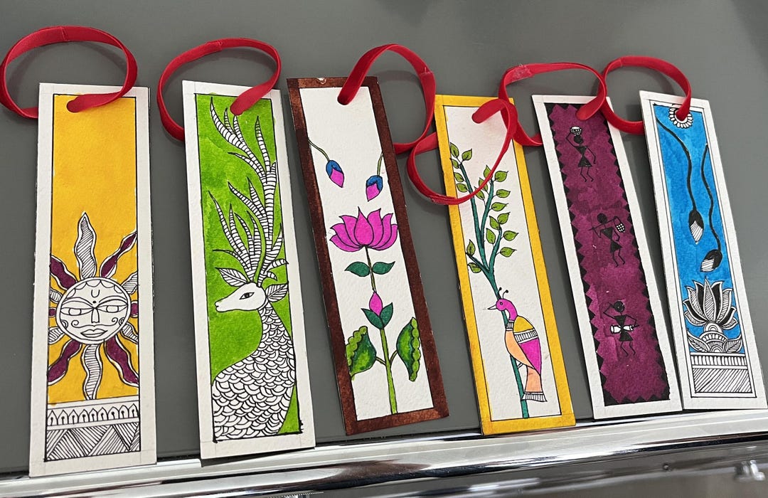 Upgrade to Our Indian Folk Art Bookmarks Today!(handmade) - Etsy