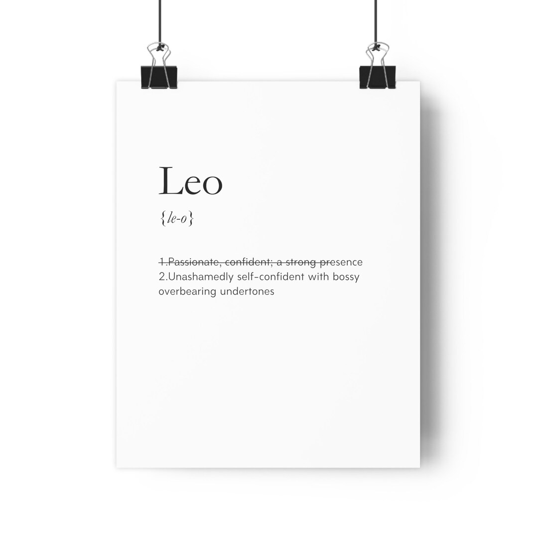 Leo Star Sign Poster Etsy leo-star-sign-poster-etsy