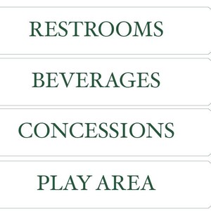 Golf Party Signage. Welcome Signs, Food Signage, Game Board. Augusta ...