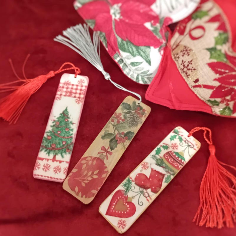 Decoupage Bookmark - Etsy