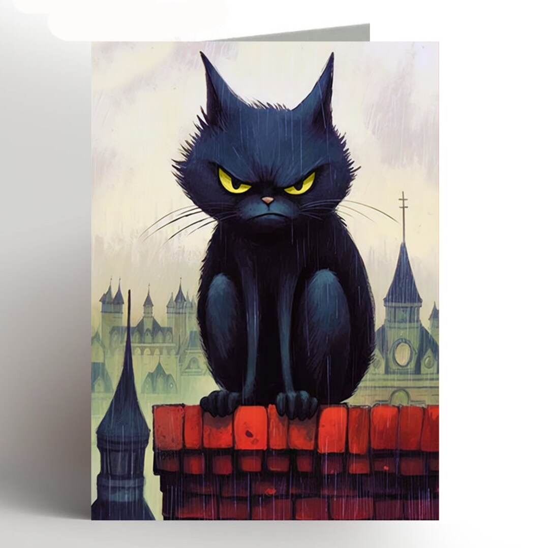Cat Birthday Card Cat Owner Card Cat Lover Card Grumpy Cat - Etsy UK