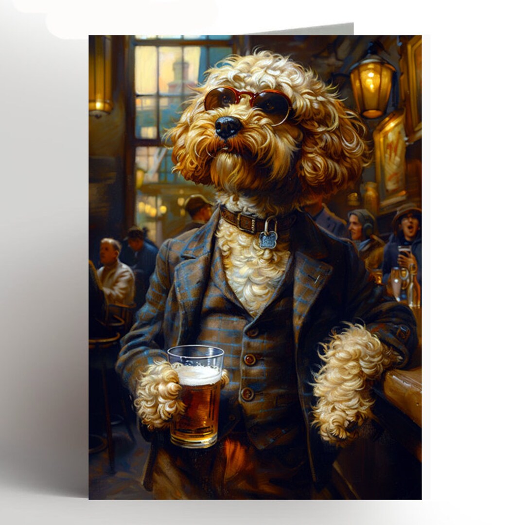 Cockapoo Birthday Card, Cockapoo Love, Cockapoo Greeting Card, Dog ...