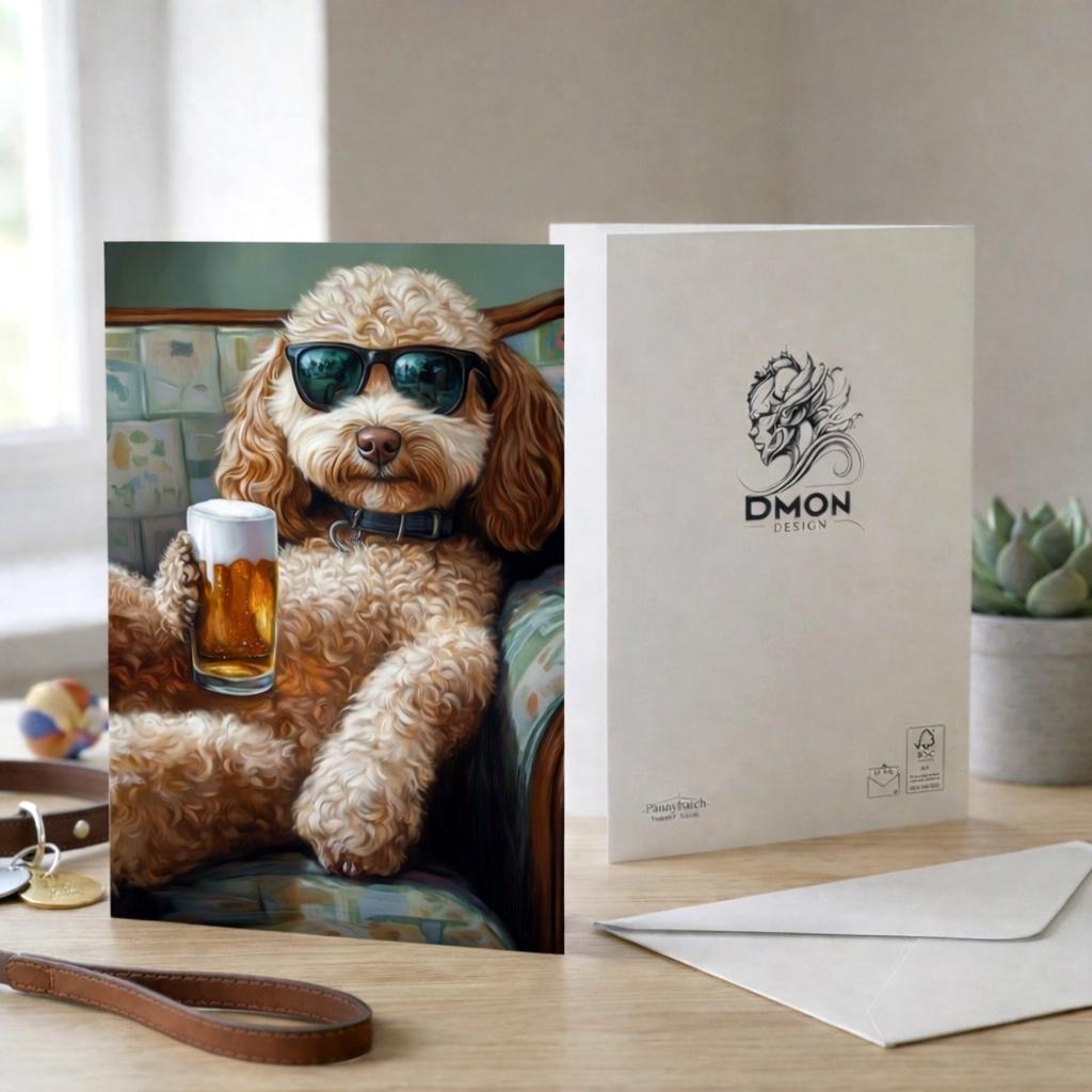 Cockapoo Birthday Card, Cockapoo Love, Cockapoo Greeting Card, Dog ...