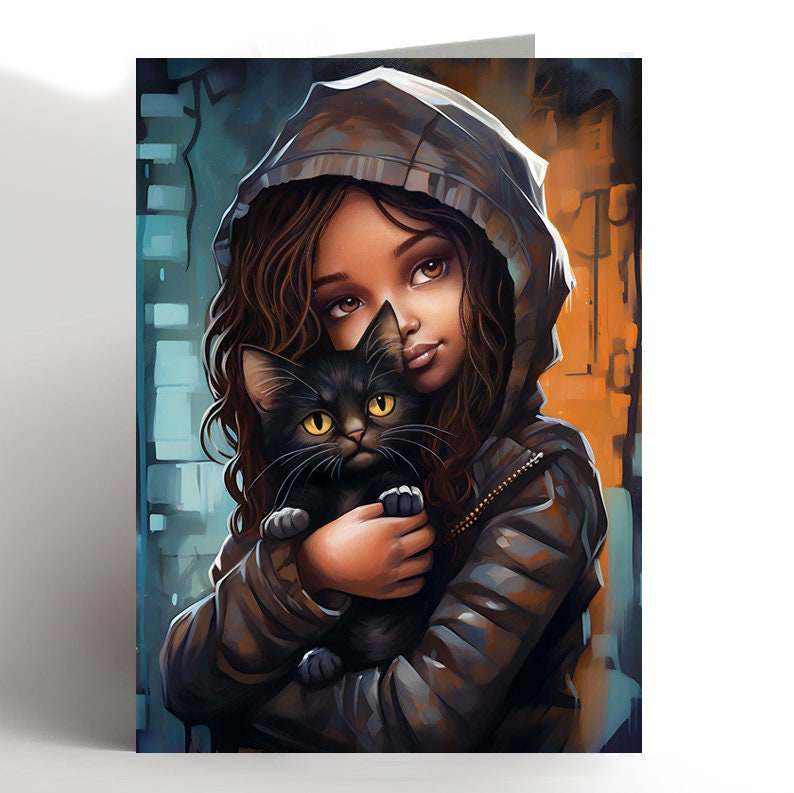 Cat Birthday Card Cat Owner Card Cat Lover Cardcute Cat - Etsy