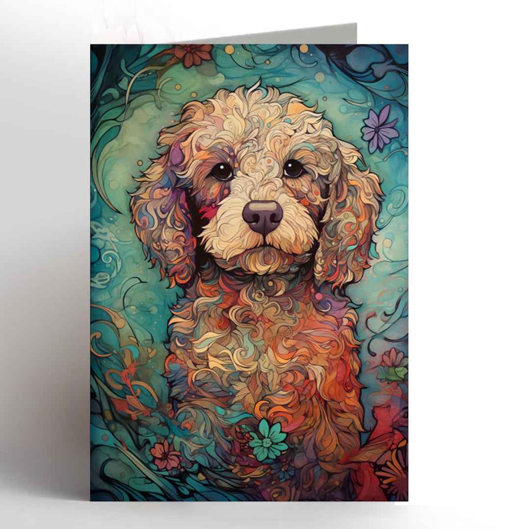 Cockapoo Birthday Card. Cockapoo Love Cockapoo Greeting Card - Etsy