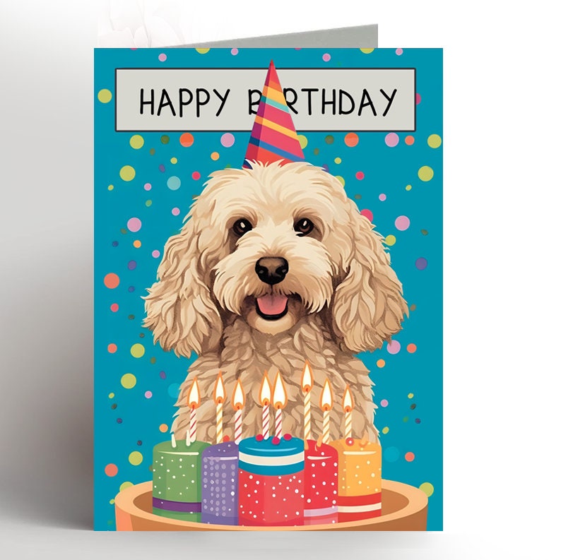Cockapoo Birthday Card Cockapoo Love Cockapoo Greeting Card - Etsy UK