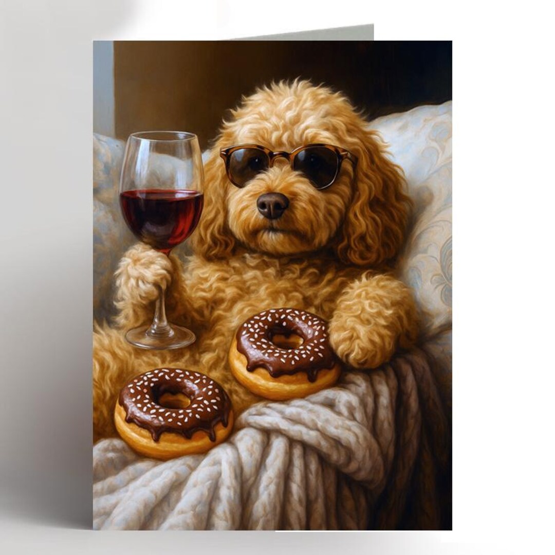 Cockapoo Birthday Card, Cockapoo Love, Cockapoo Greeting Card, Dog ...