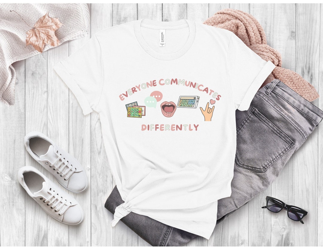 Speech Tshirt, Inclusion, Communication Shirt, AAC Tshirt, Autism, Gift ...