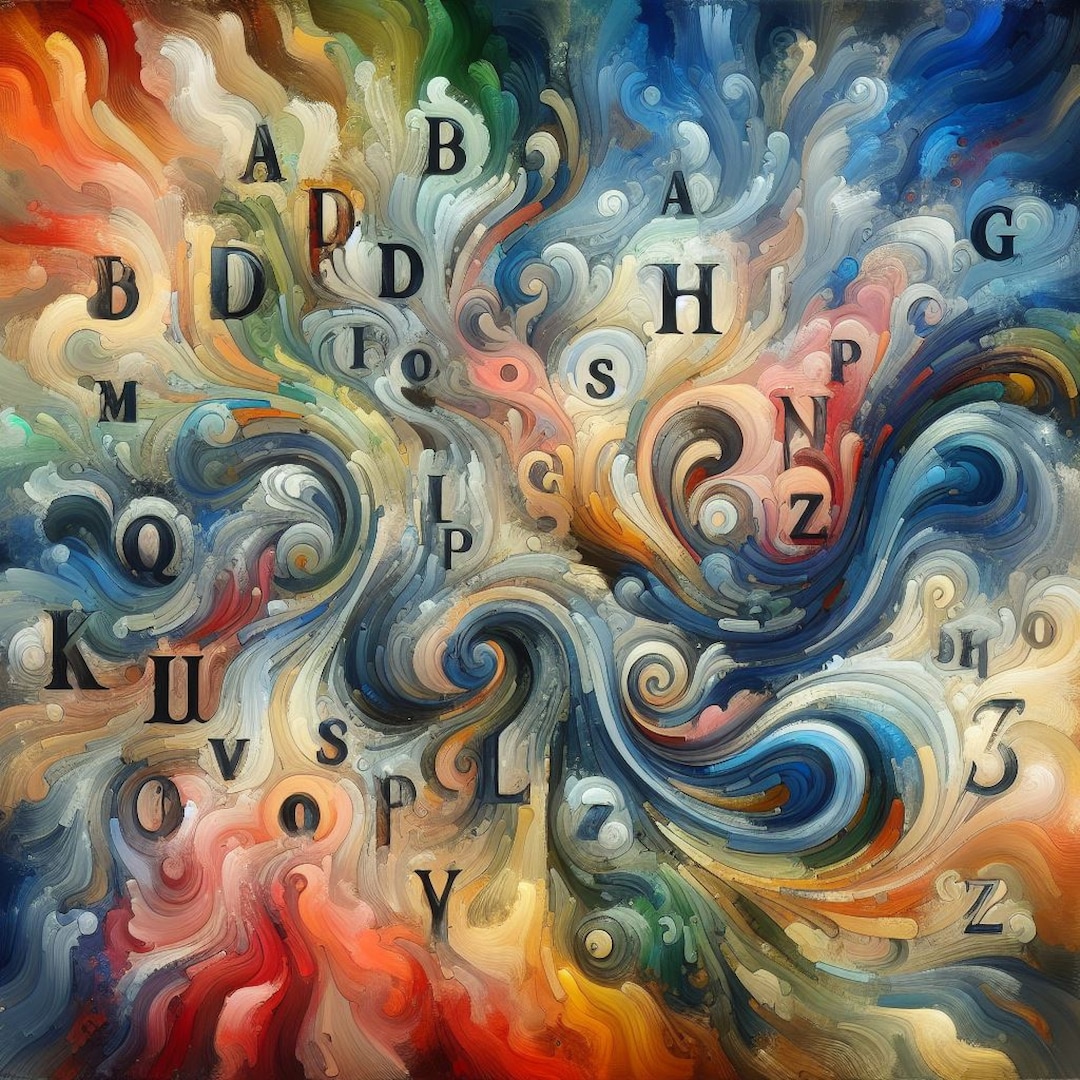 Abstract Word Lost Design Wall Decor Art. - Etsy
