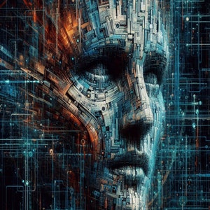 Abstract Facial Expression Art Design Face Abstract Wall Decor. - Etsy