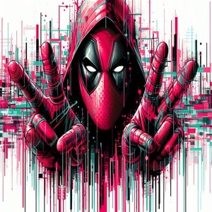 Paint Dripping Wall Decor Decorative Wall Art Deadpool. - Etsy