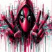 Paint Dripping Wall Decor Decorative Wall Art Deadpool. - Etsy
