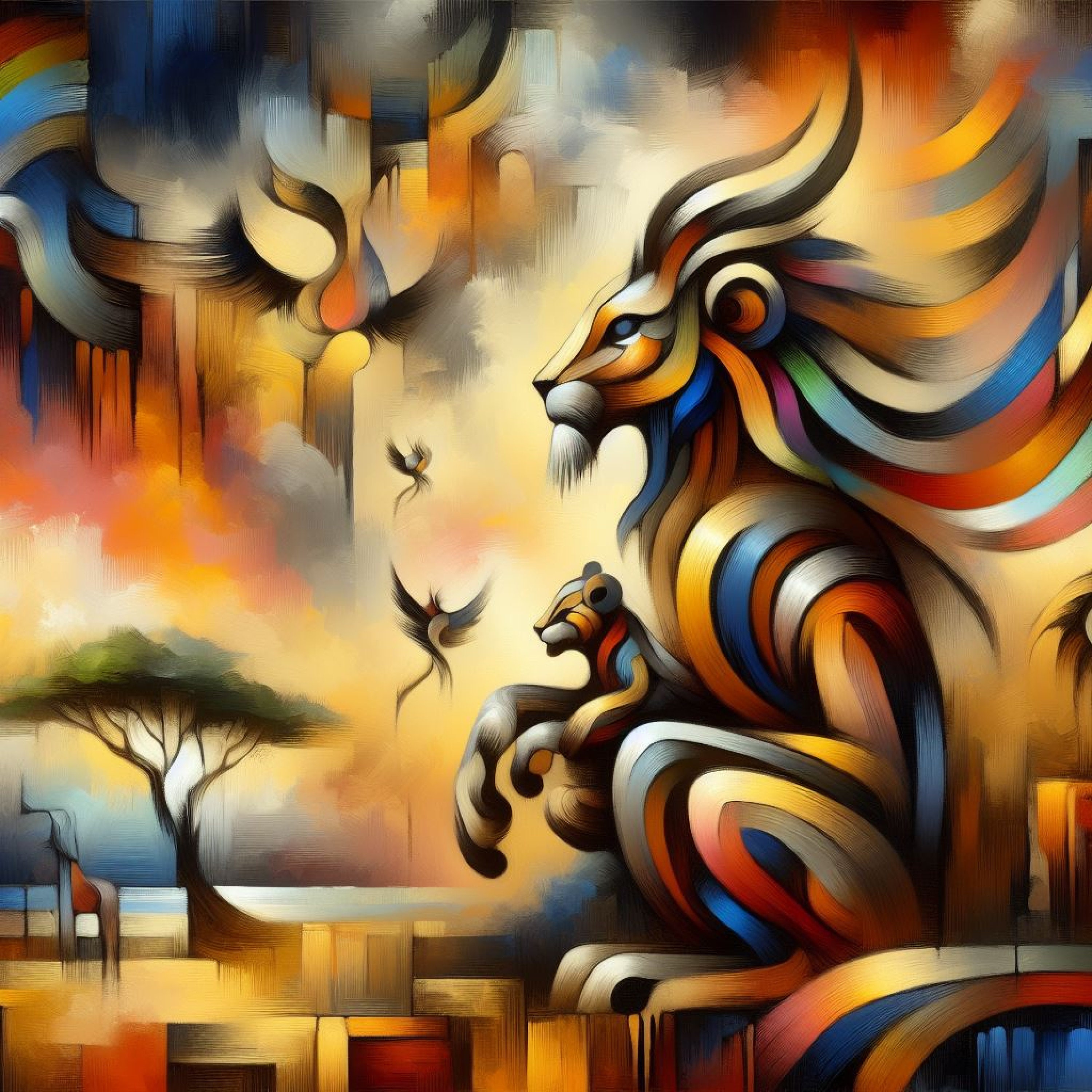 Lion King Mufasa Simba Abstract Wall Decor Decorative Wall Design - Etsy