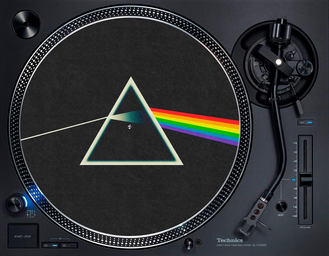 Pink Floyd Dark Side of the Moon Artwork 12" Slipmat - DJ Turntable ...