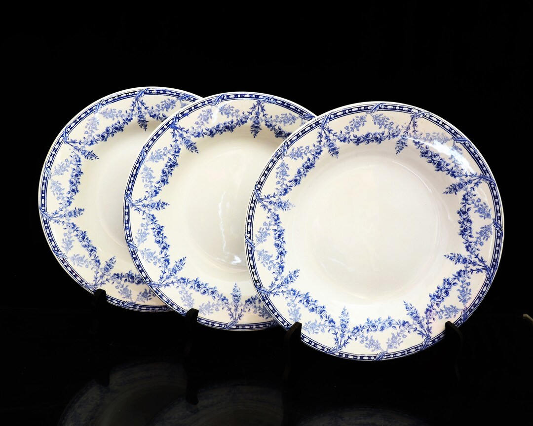 Splendid Old Iron Clay Plate Creil Montereau Service Mignon Price per ...