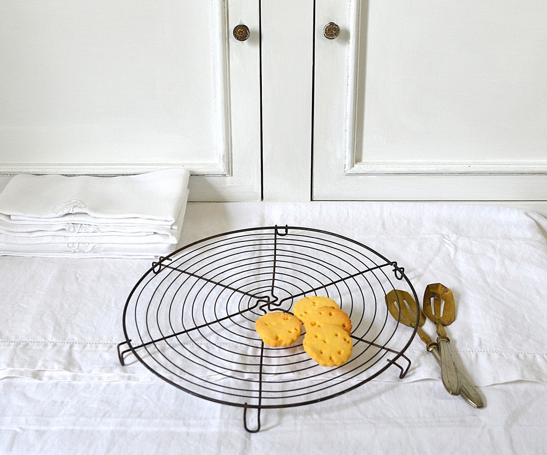 Antique French Wire Pie Holder, Cooling Rack, Country Home Kitchen ...