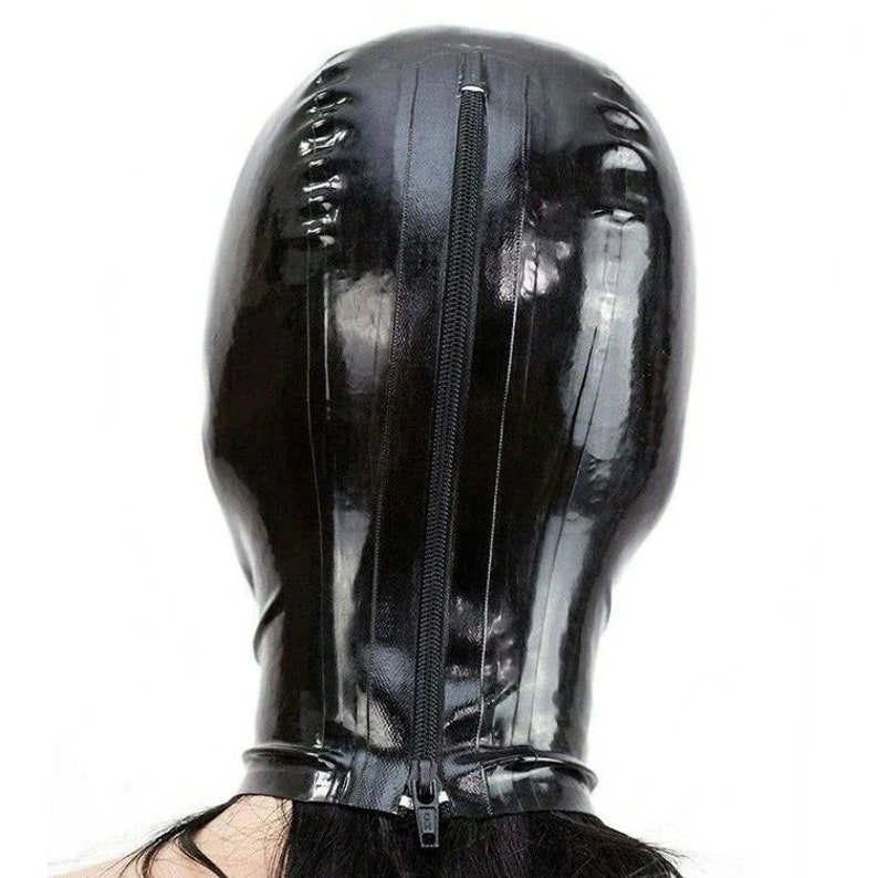Bdsm Hood Bondage Hood Sex Hood Latex Hood Sex Face Mask Etsy