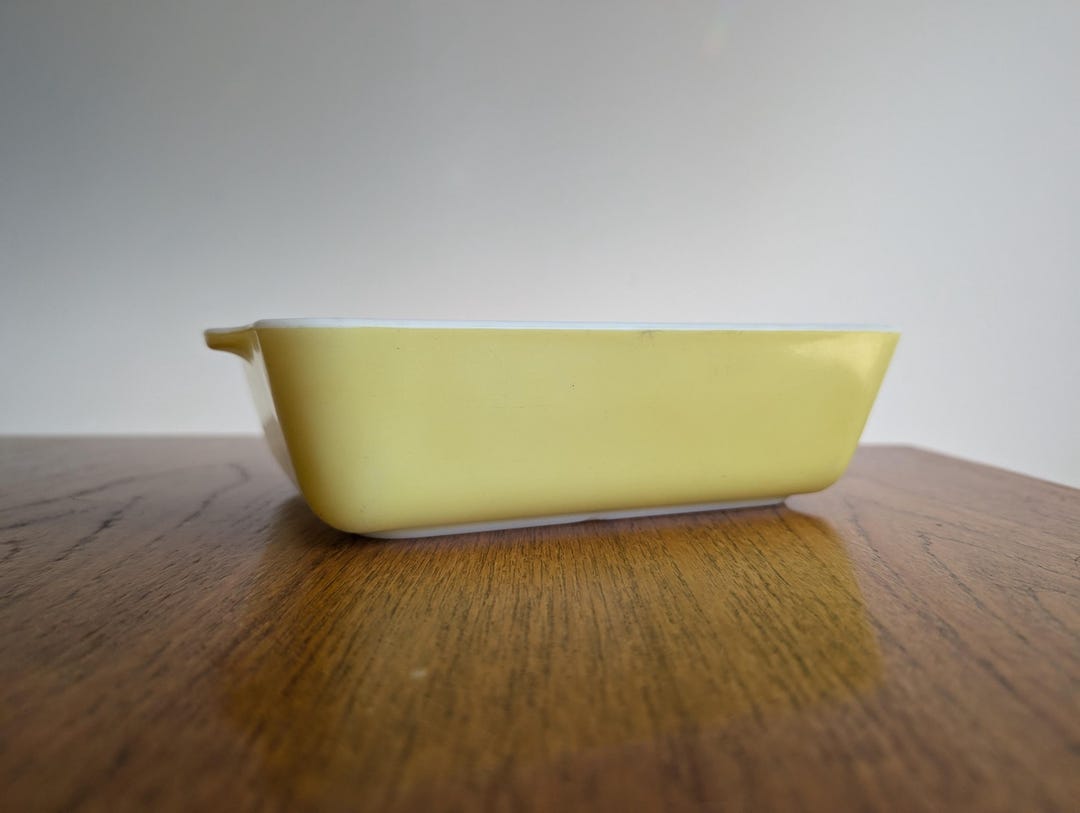 Vintage Pyrex Primary Yellow Fridgie Rectangle Dish - Etsy