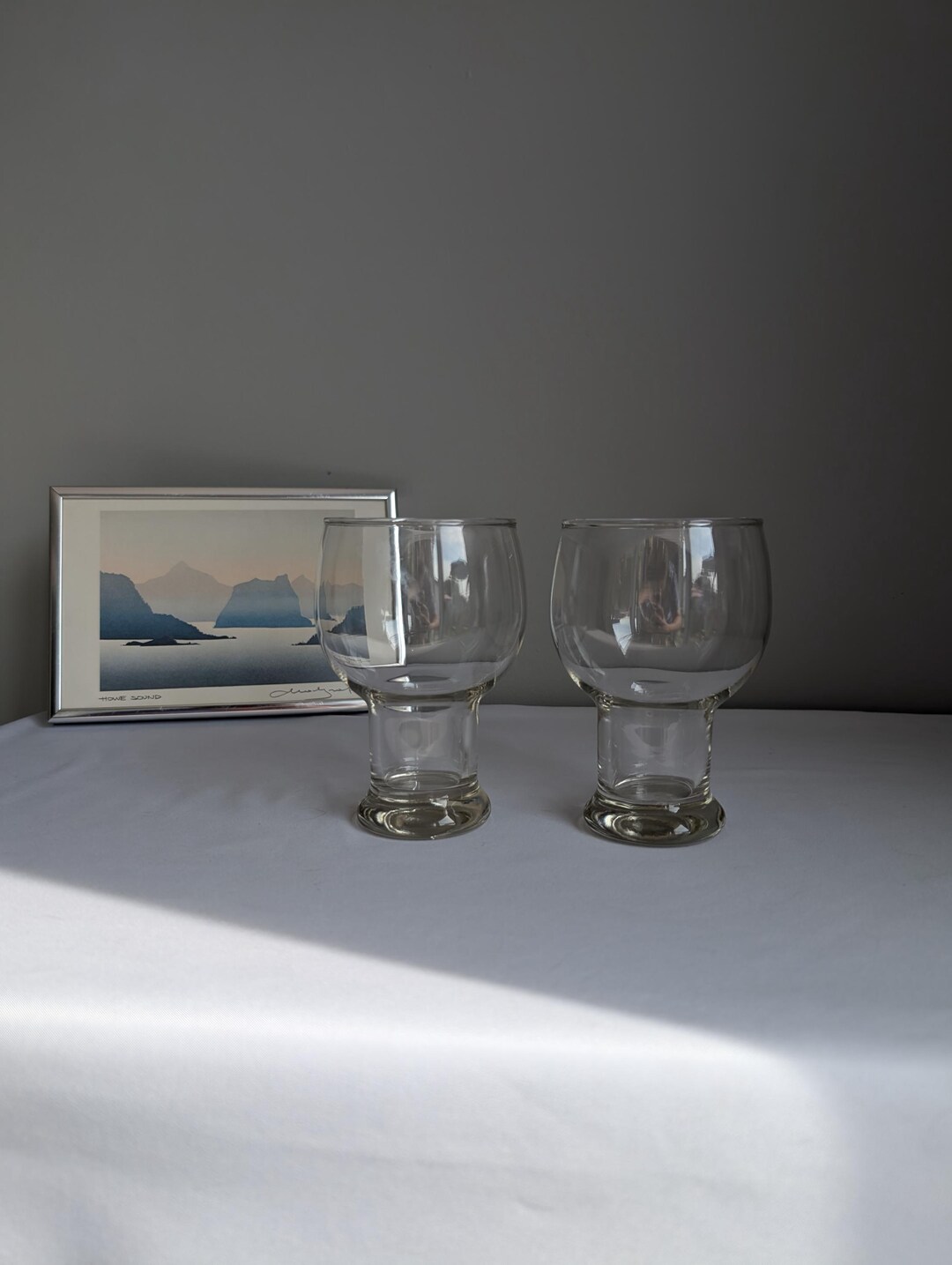 Vintage Federal Glass Barrel Stem Drinking Glass Tumbler - Etsy