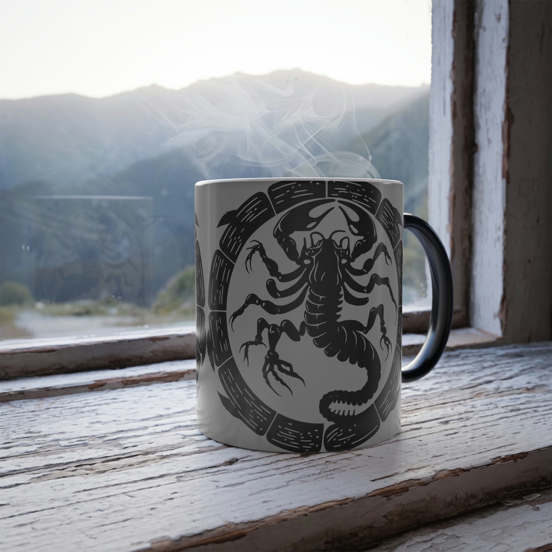 Scorpio Scorpion Mug, Gift for Scorpio, Zodiac Coffee Mug, Color ...