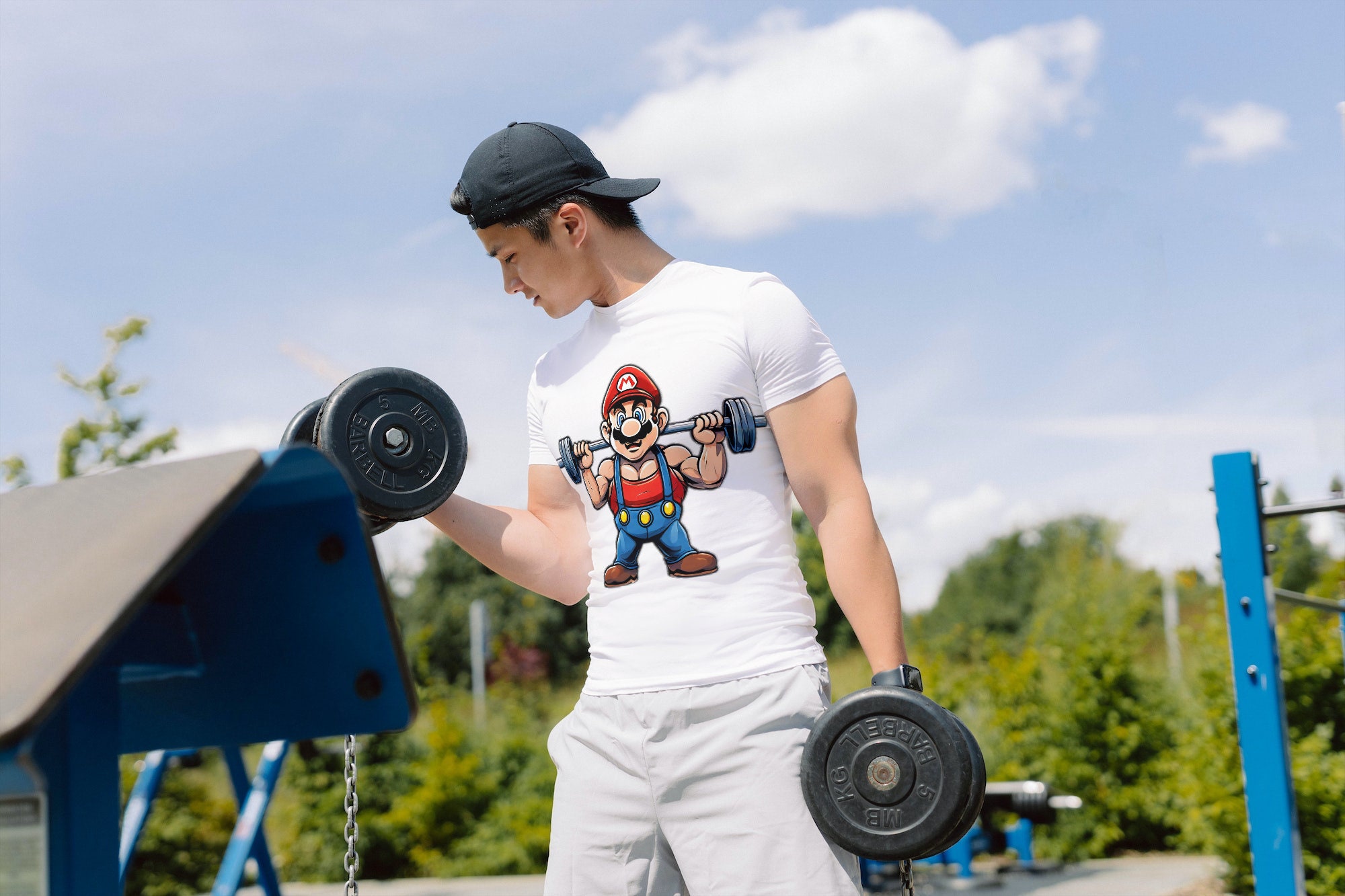 Super Mario Bros SVG, Mario Gym, Cut Files, T-shirt Design, Clipart ...