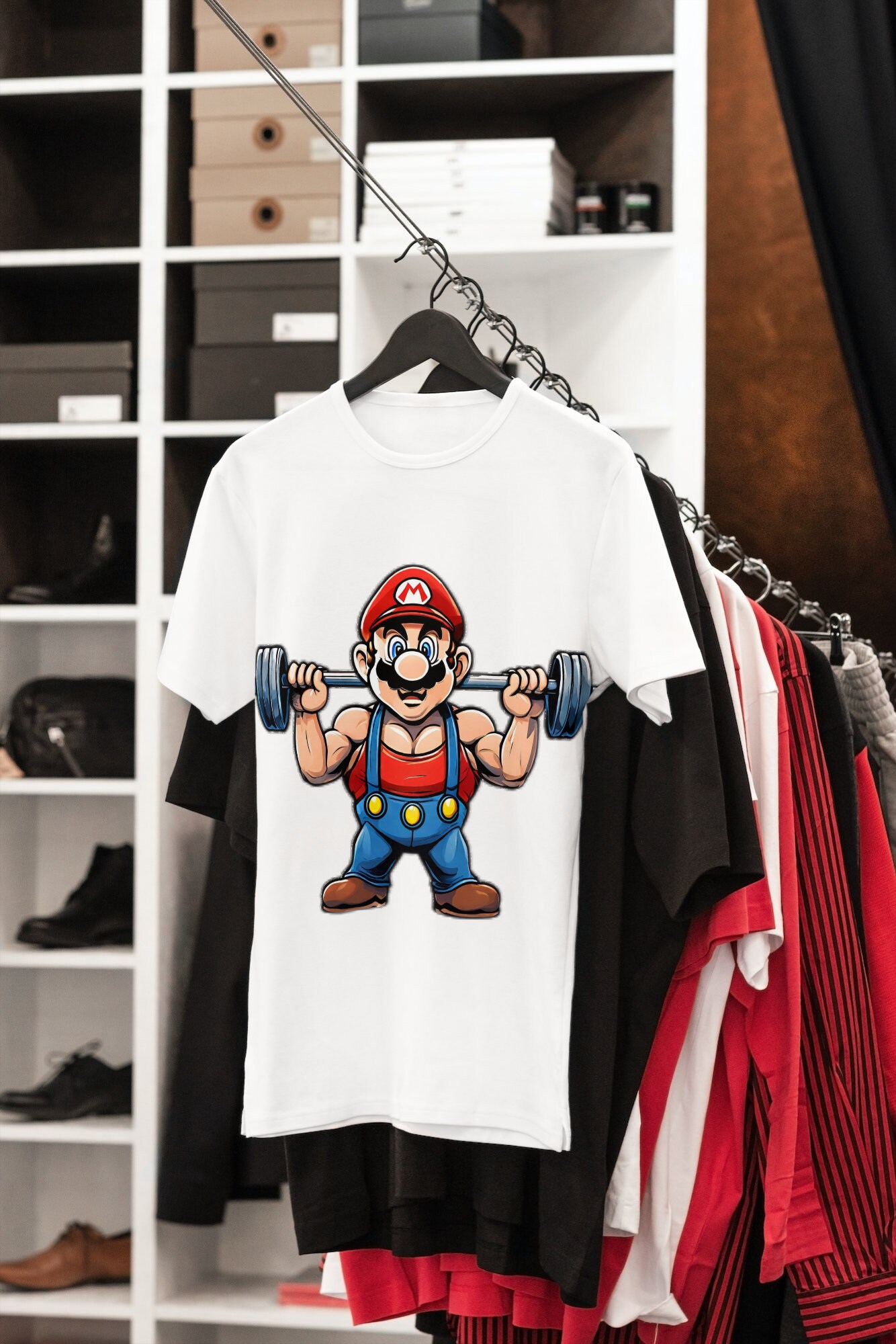 Super Mario Bros SVG, Mario Gym, Cut Files, T-shirt Design, Clipart ...