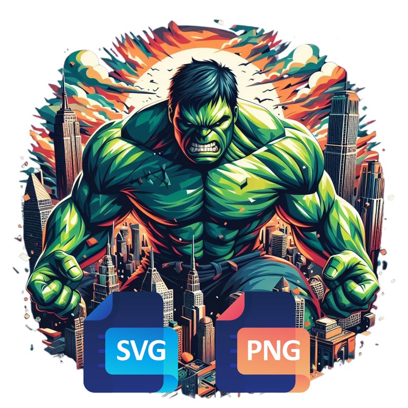 Hulk Chibi Clipart Vector SVG Vector T-shirt Cut Plotter Marvel Avenger ...