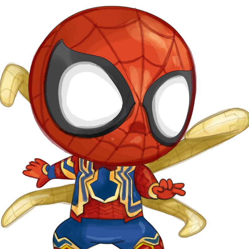 36 Clipart Vector Bundle Superhero Chibi Superhero Design Marvel PNG ...