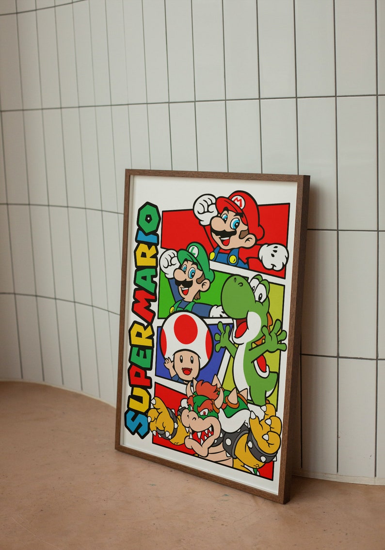 Super Mario Bros Bundle SVG, Mario Poster, Cut Files, T-shirt Design ...