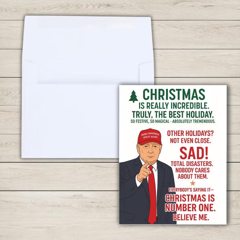 Funny Trump Christmas Card: Make Christmas Great Again - Etsy