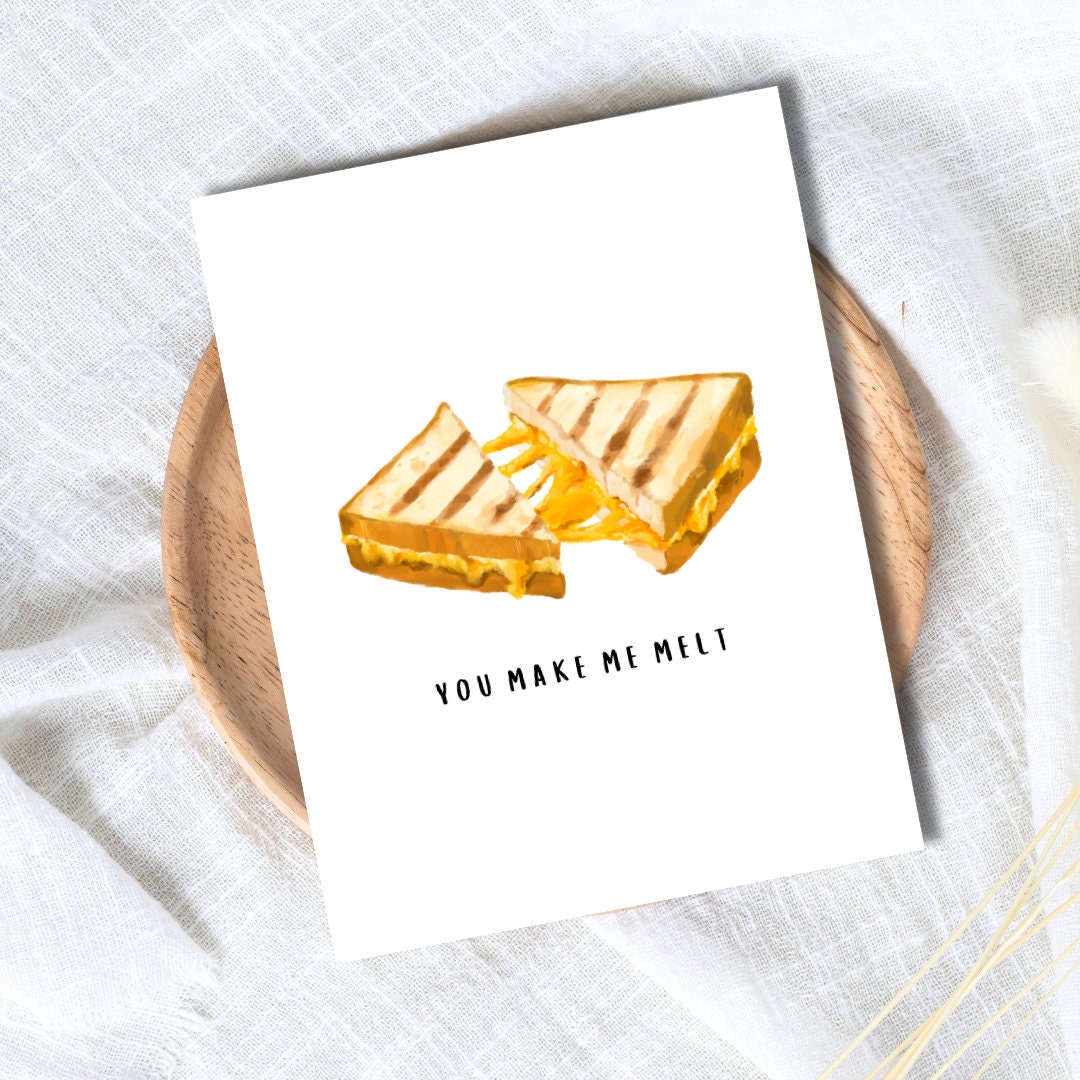 You Make Me Melt Anniversary Card in Love Birthday Card Heartfelt ...