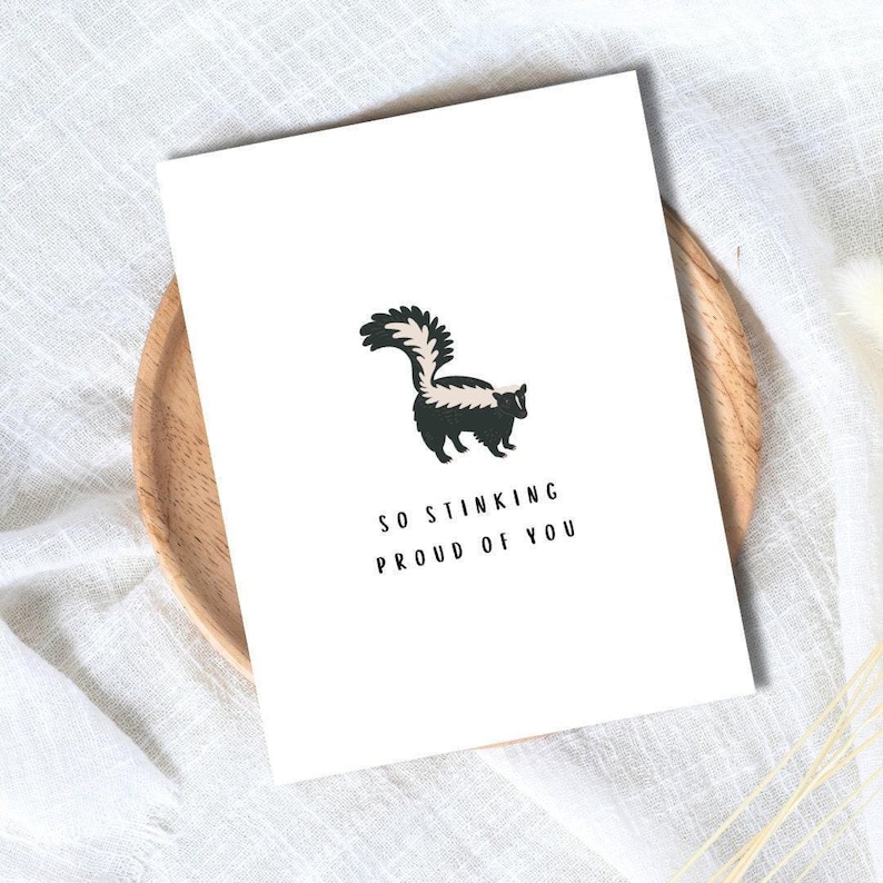 Funny Congratulations Card - so Stinking Proud of You - Etsy