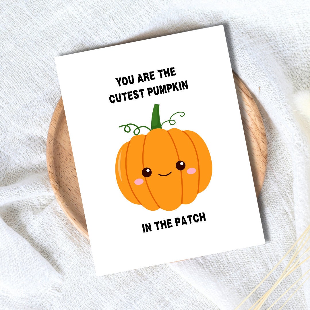 The Cutest Pumpkin | Spooky Love Halloween Card Birthday Card for ...
