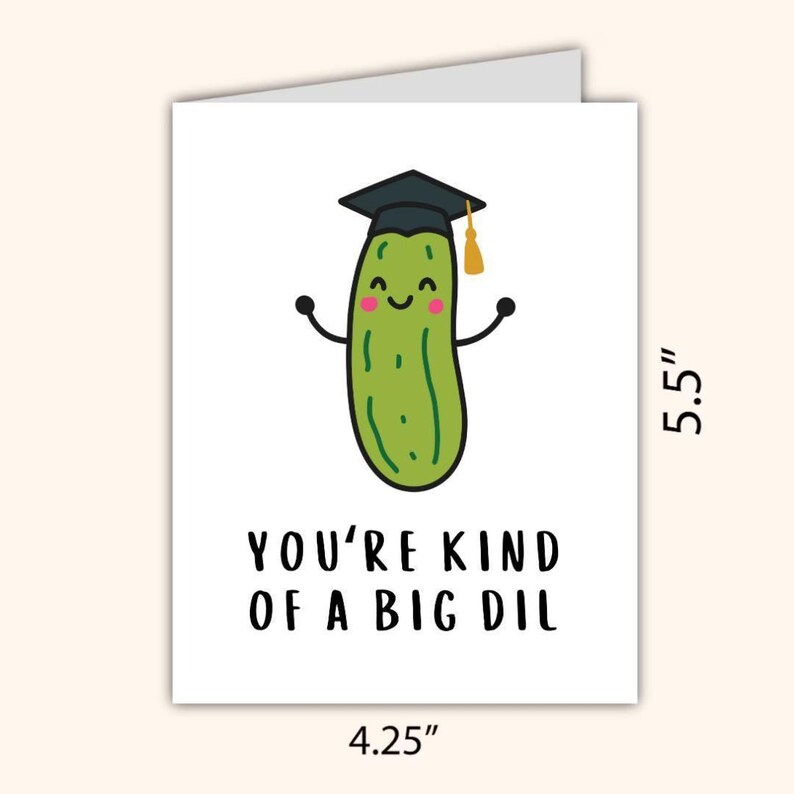 Funny Graduation Card - Youre Kind of a Big Dil - Etsy
