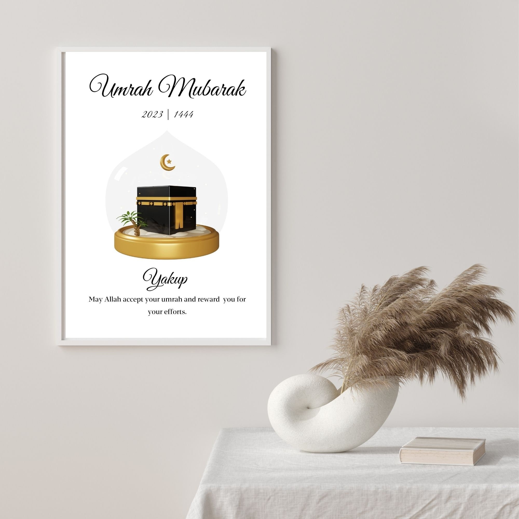 Personalized Umrah Mubarak & Hajj Mubarak Gift, Umrah Gift, Hajj Gift ...