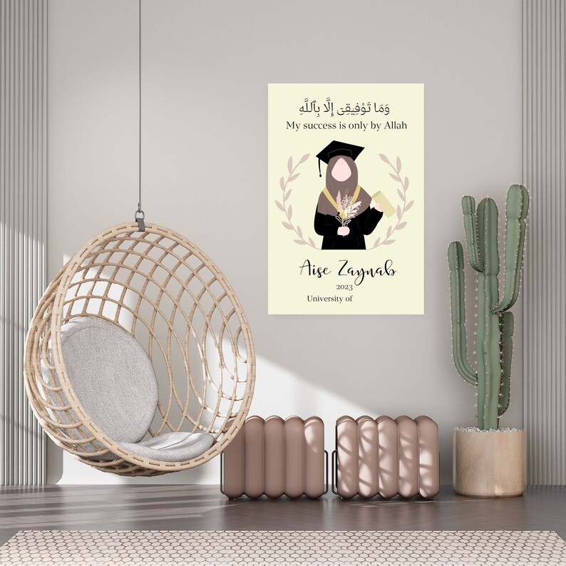 Graduation Print for Class Muslim Personalised Graduation Gift| Muslim ...