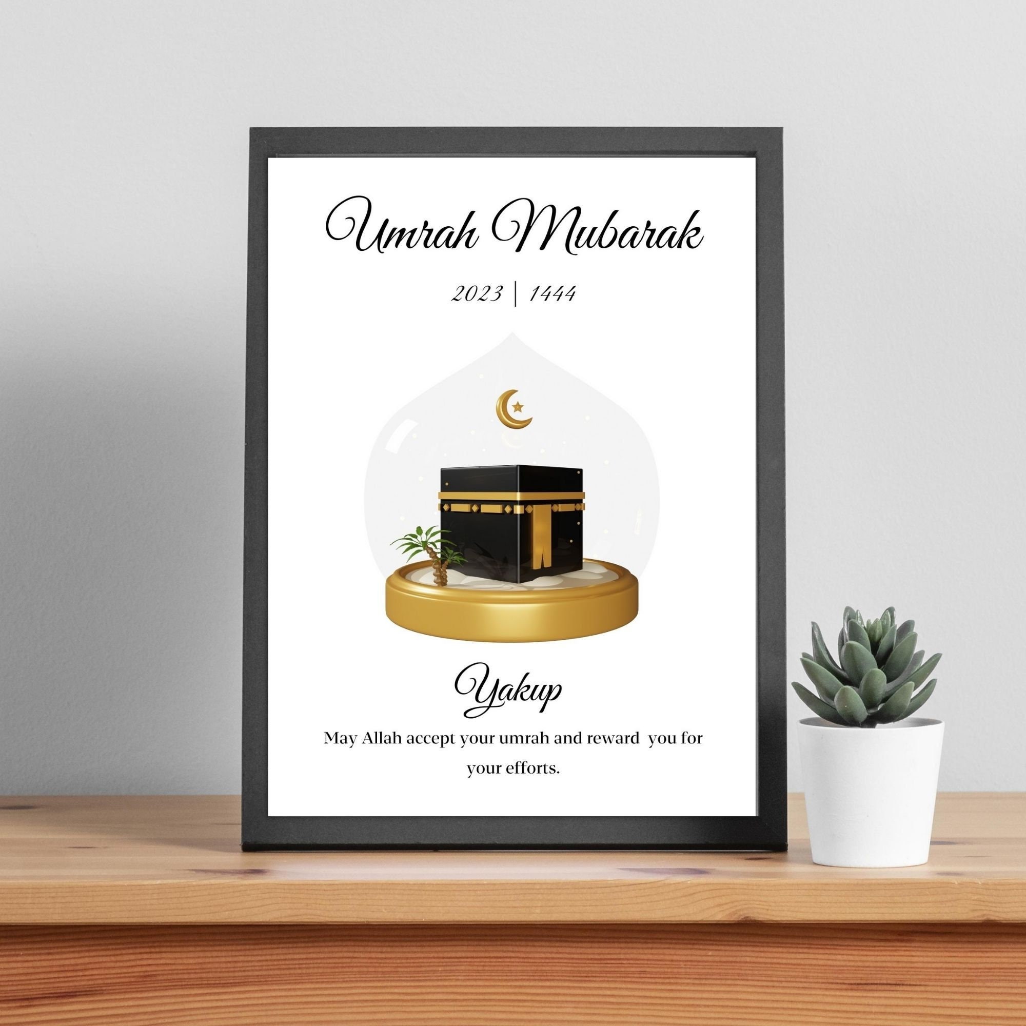 Personalized Umrah Mubarak & Hajj Mubarak Gift, Umrah Gift, Hajj Gift ...