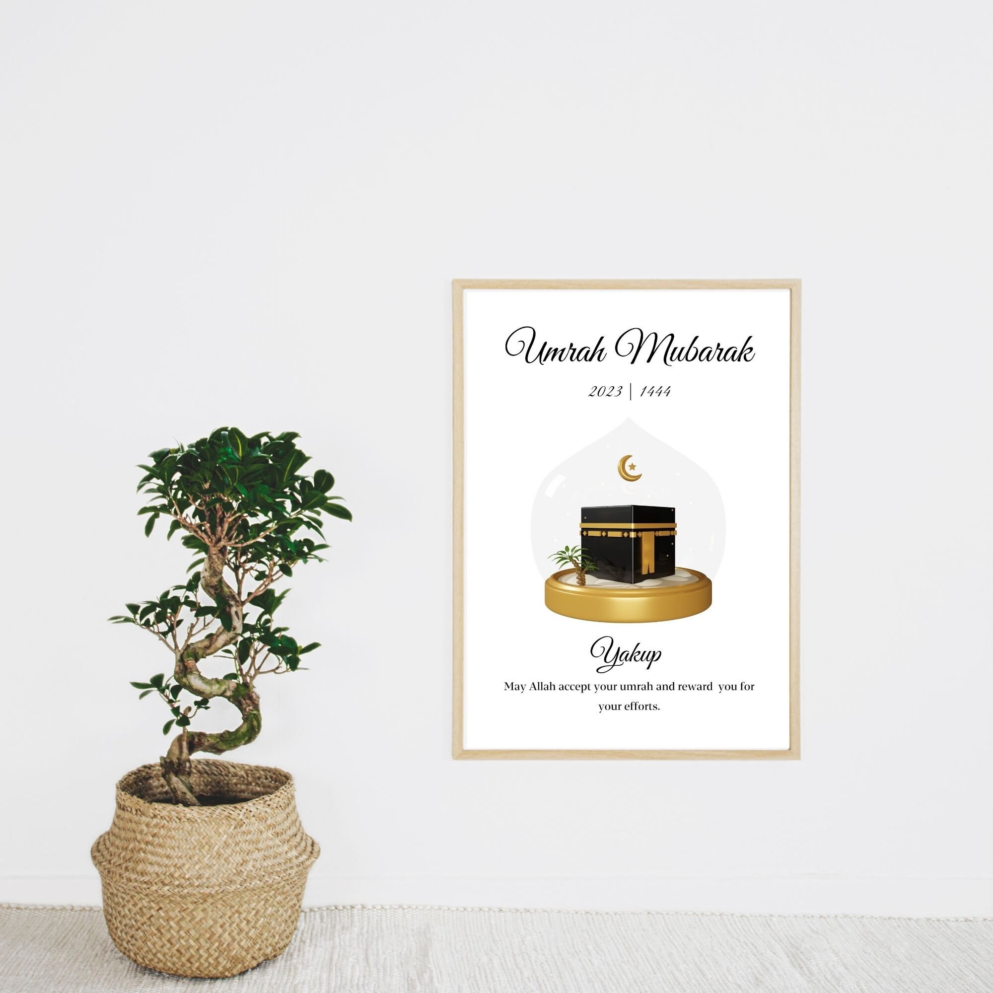 Personalized Umrah Mubarak & Hajj Mubarak Gift, Umrah Gift, Hajj Gift ...