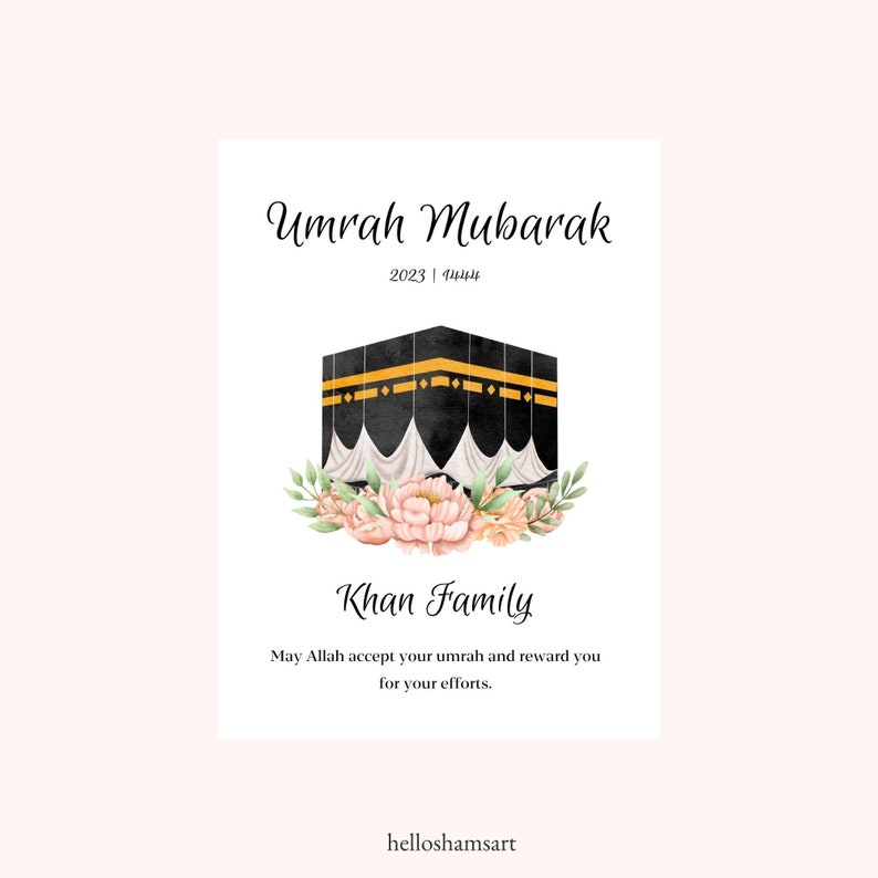 Personalized Umrah Mubarak & Hajj Mubarak Gift, Umrah Gift, Hajj Gift ...