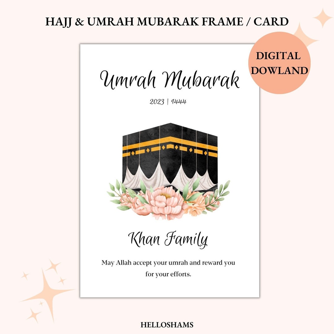 Personalized Umrah Mubarak & Hajj Mubarak Gift, Umrah Gift, Hajj Gift ...