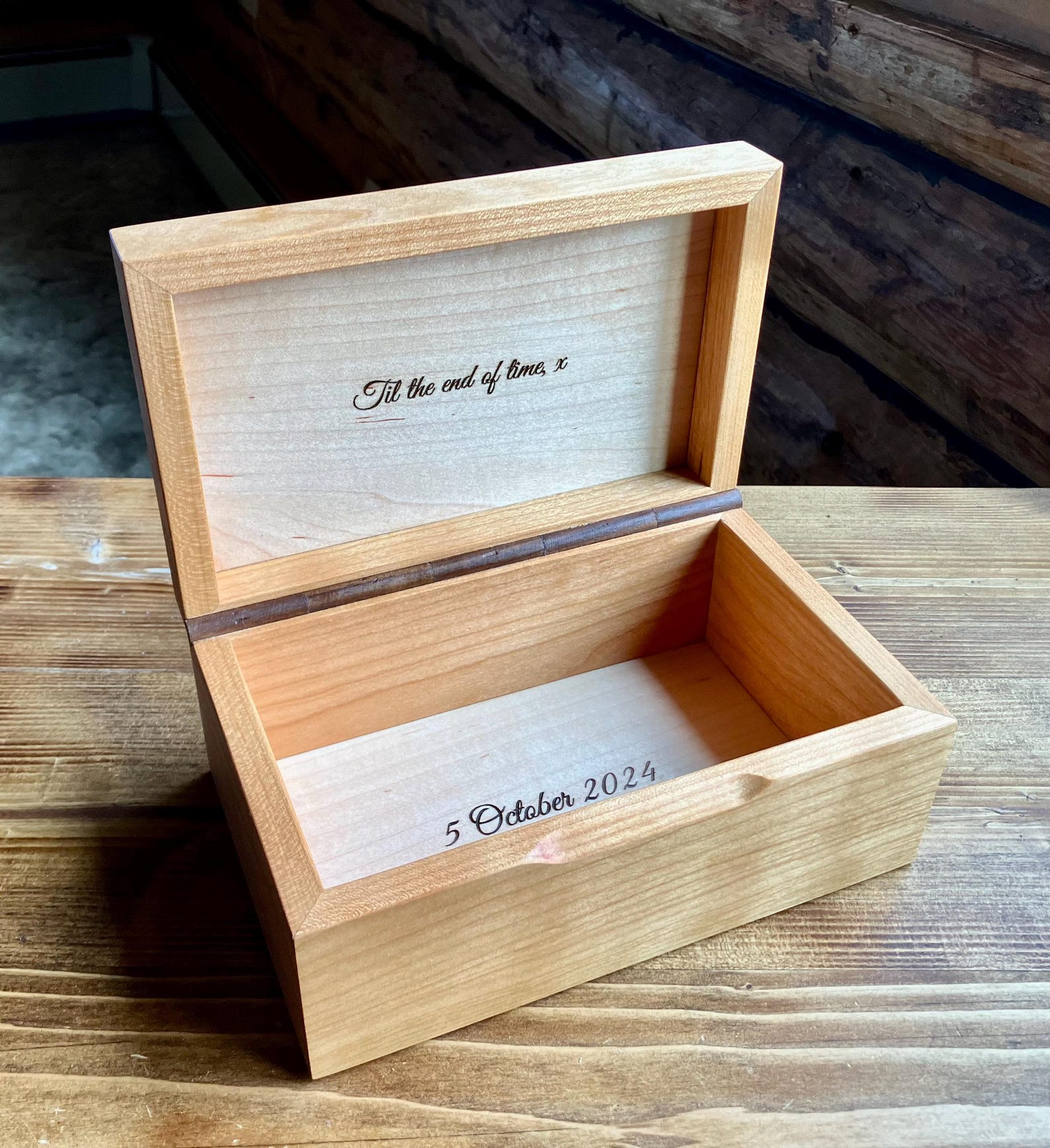 Men's Valet Box, Engraved Keepsake, Wood Box, Gift for Mom, Gift for ...