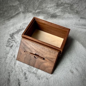 Custom Walnut Box, Keepsake Box, Engraved Valet Box, Engraved Wood Box ...