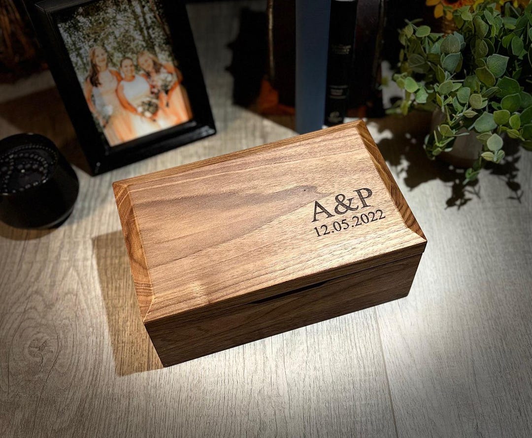 Men's Gift, Keepsake Box, Engraved Valet Box, Custom Engraved Wood Box ...
