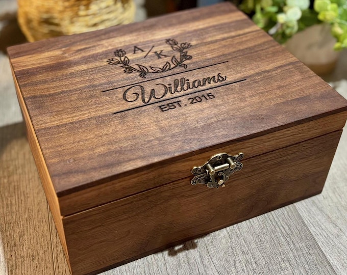 Handmade Walnut Sliding Lid Box - 11 X 4 3/4 X 3 1/8 Inches - Etsy