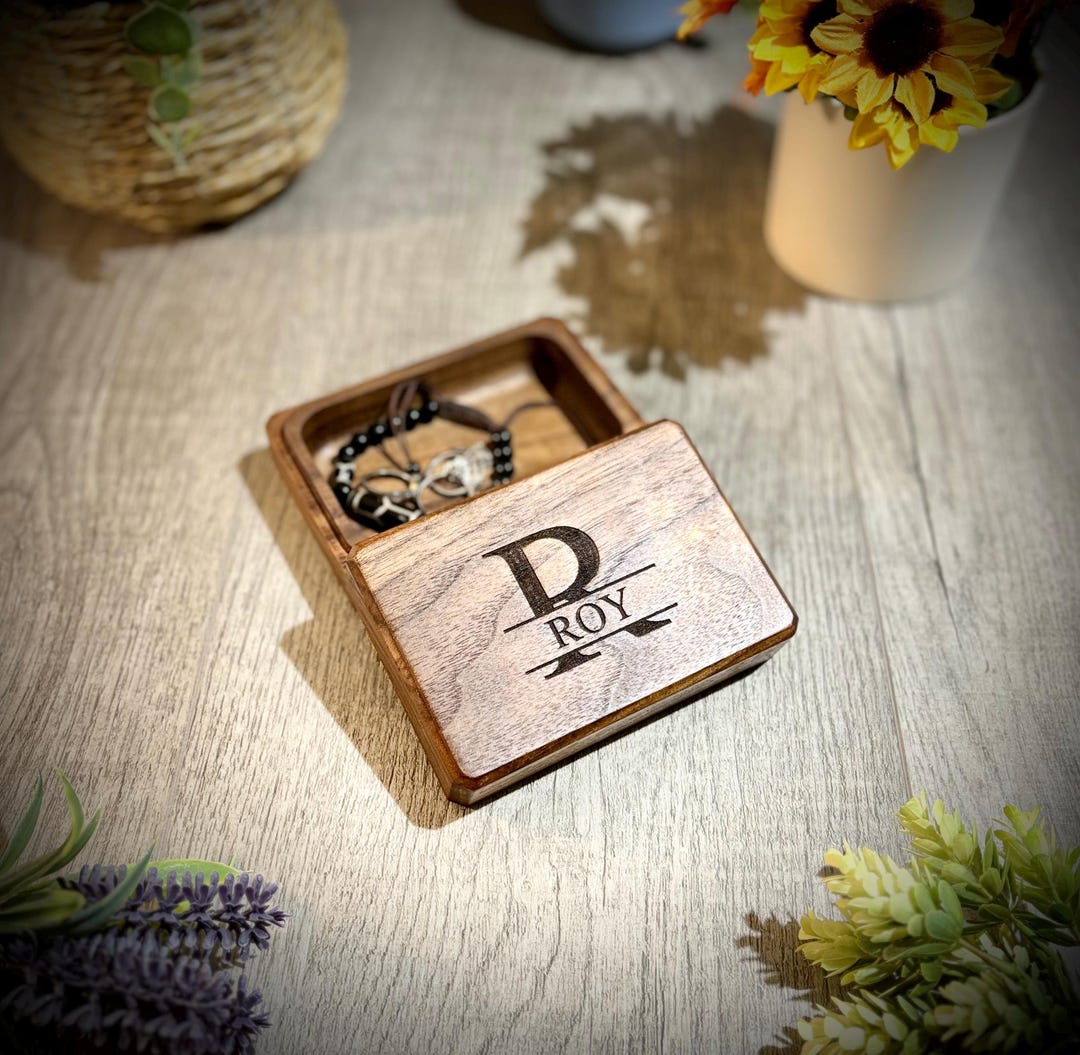 Personalized Small Wooden Box With Lid, Tiny Wooden Gift Box, Handmade ...