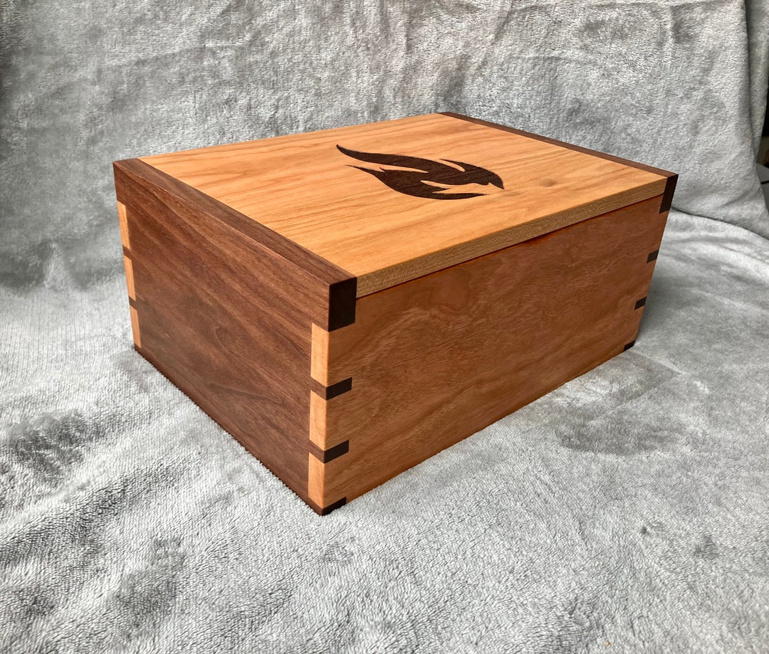 Custom Wood Hinge Box, Personalized Engraved Memory Box, MOD Box, Gift ...