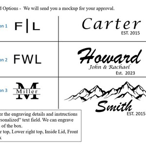 Custom Engraved Wood Box, Personalized Graduation Gift, Custom Memory ...