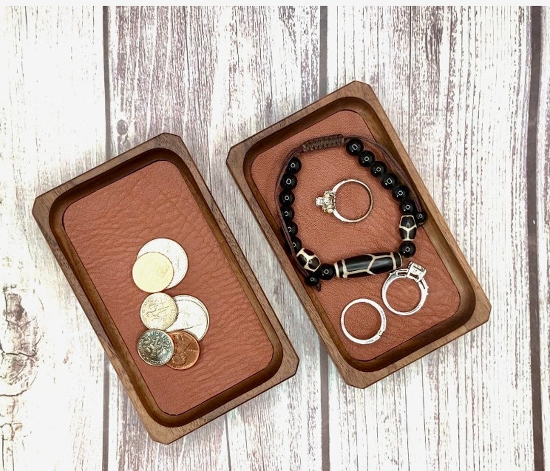 Leather Ring Dish, Ring Tray, Engagement Ring Dish, 5th Anniversary ...