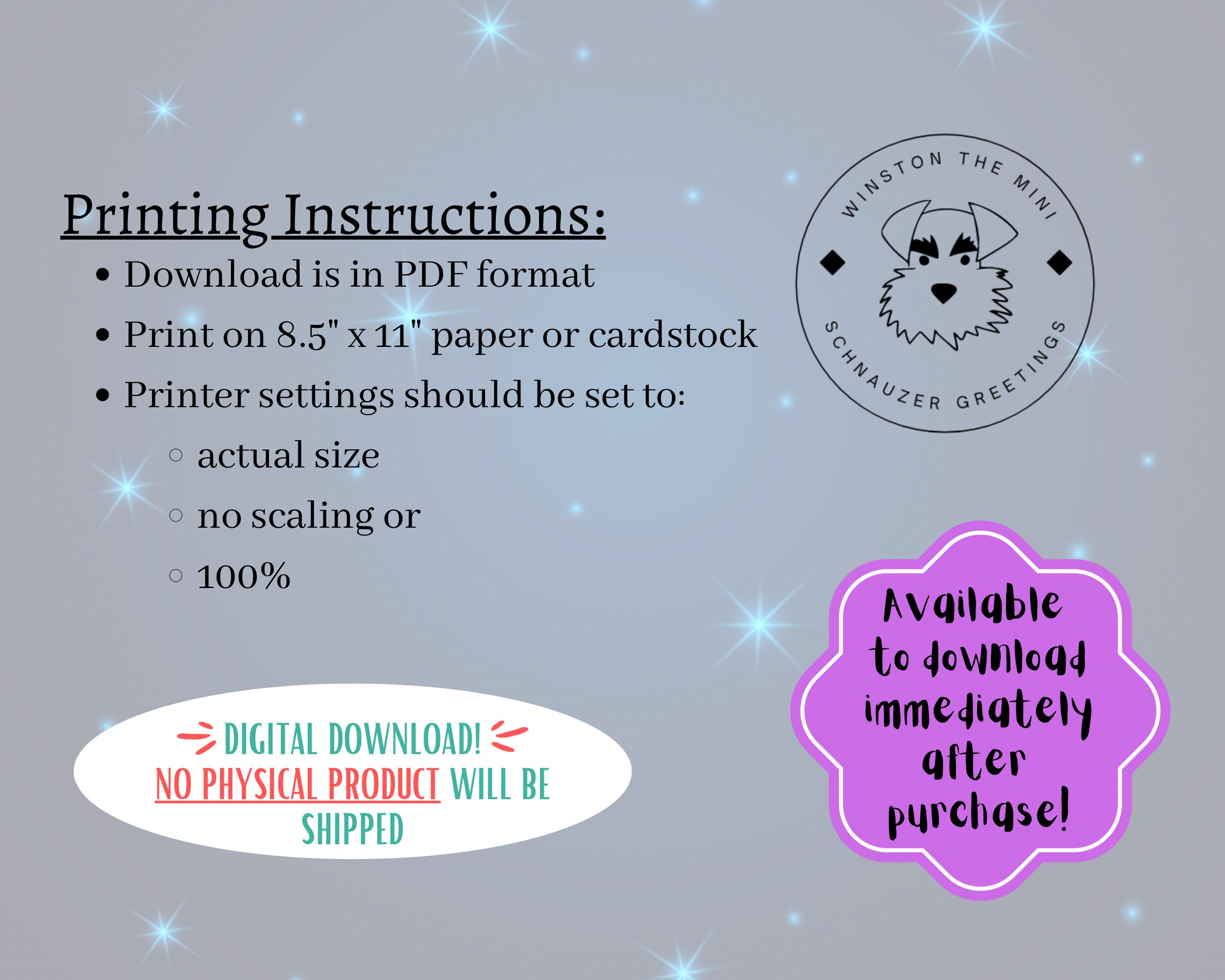 Printable 5x7 Card Winston in Space Happy Birthday - Etsy
