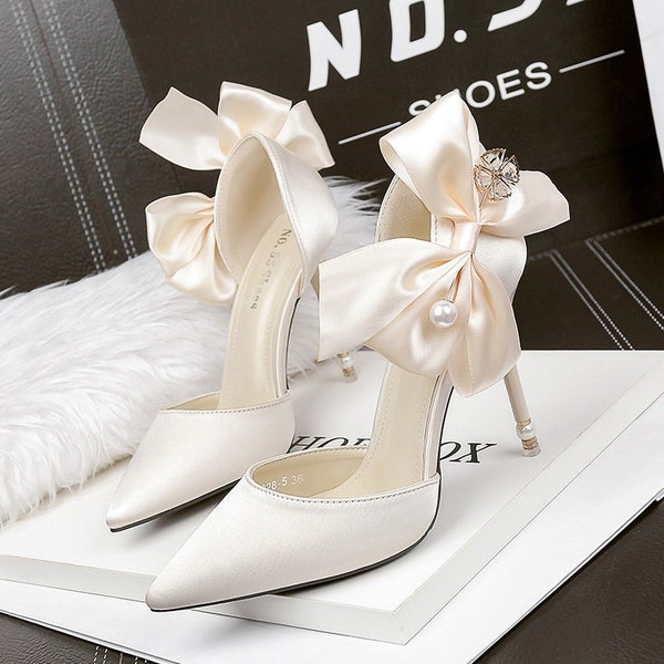 Satin Wedding Shoes - Etsy
